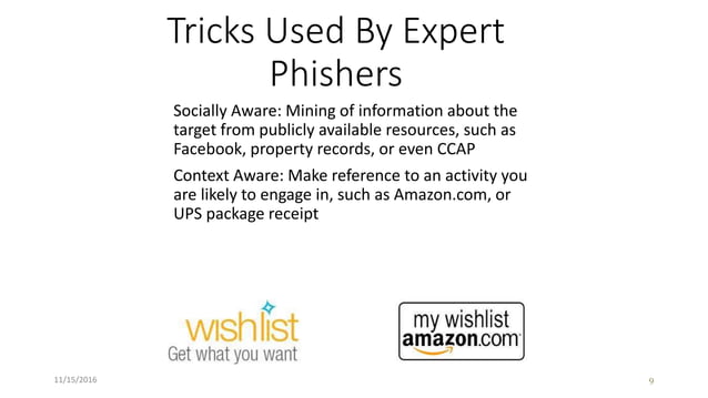 Organizational Phishing Education | PPTX