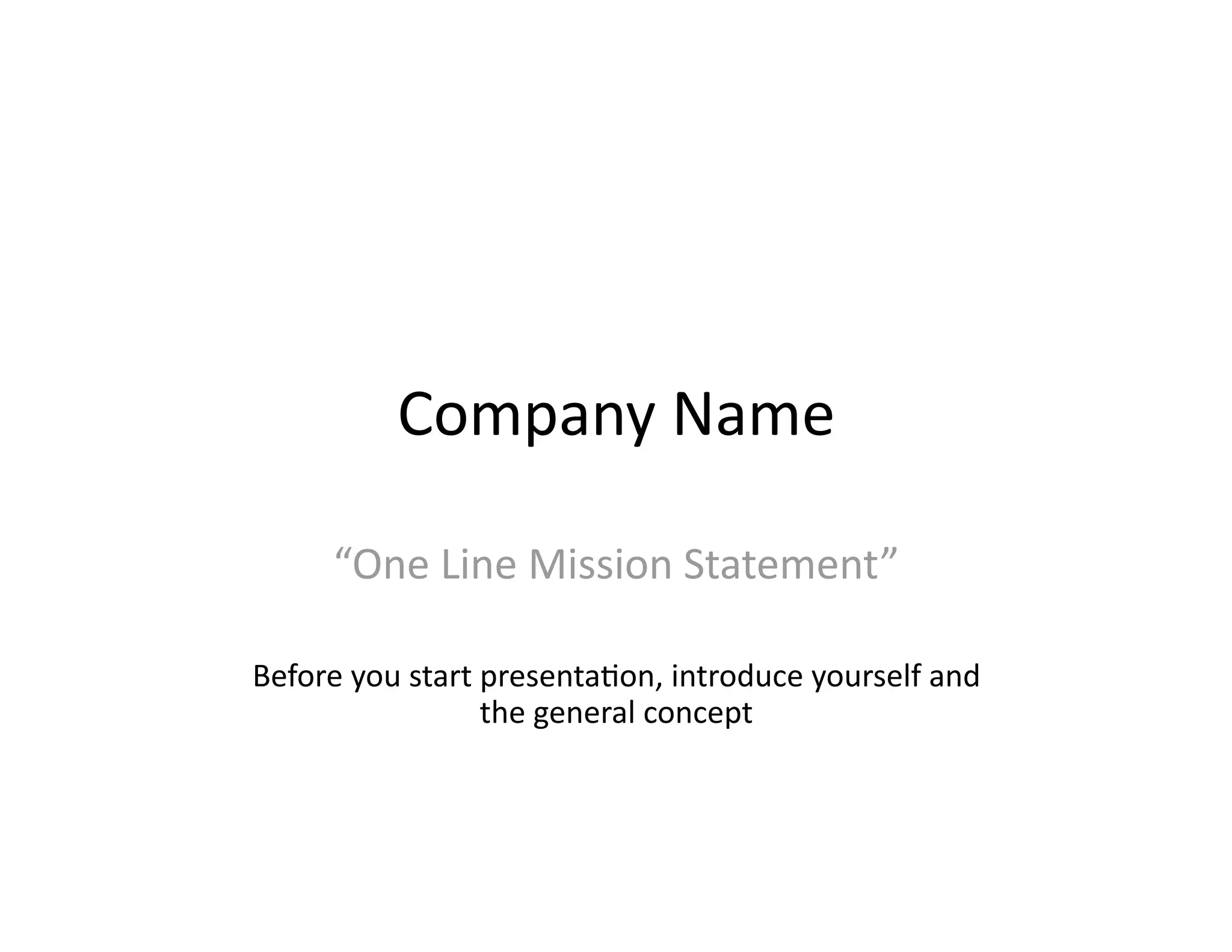 Generic pitch template | PDF