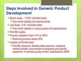 ggeneric product development APPROVAL PROCESS | PPT