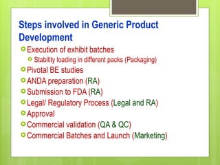 ggeneric product development APPROVAL PROCESS | PPT