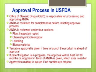ggeneric product development APPROVAL PROCESS | PPTX