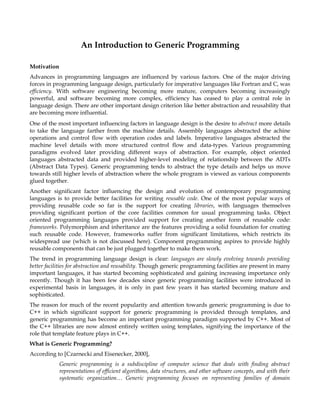 Generic Programming | PDF