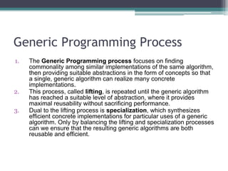 Generic programming and concepts that should be in C++ | PDF
