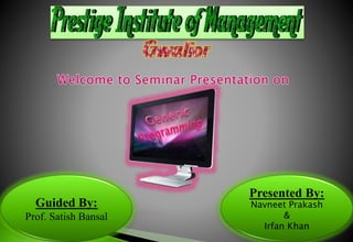 Generic Programming | PPTX