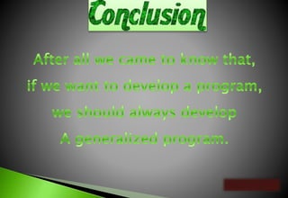 Generic Programming | PPTX