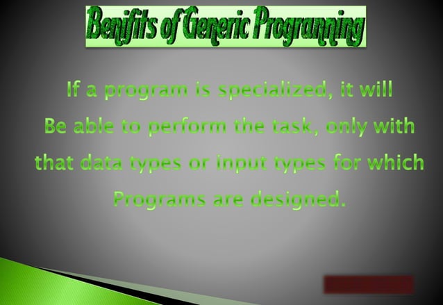 Generic Programming | PPT