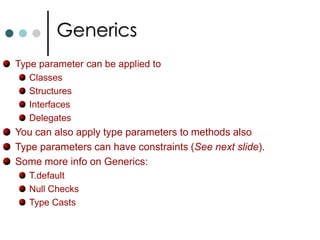 Generics | PPTX | Programming Languages | Computing