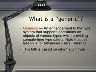 Java Generics | PPT