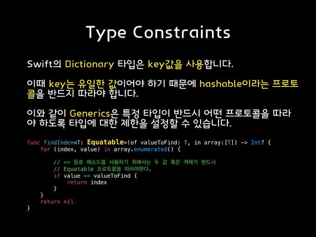Swift Generics Ppt