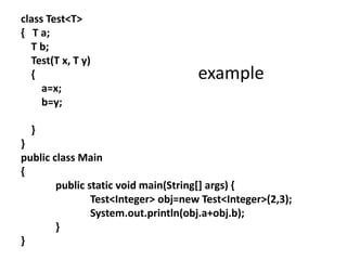 Generics | PPTX | Programming Languages | Computing