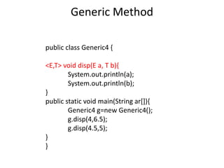 Generics | PPTX | Programming Languages | Computing