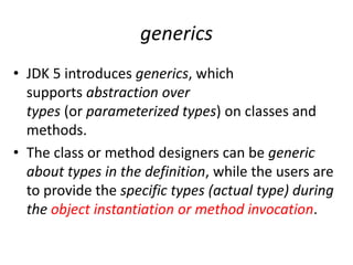 Generics | PPTX | Programming Languages | Computing
