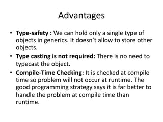 Generics | PPTX | Programming Languages | Computing