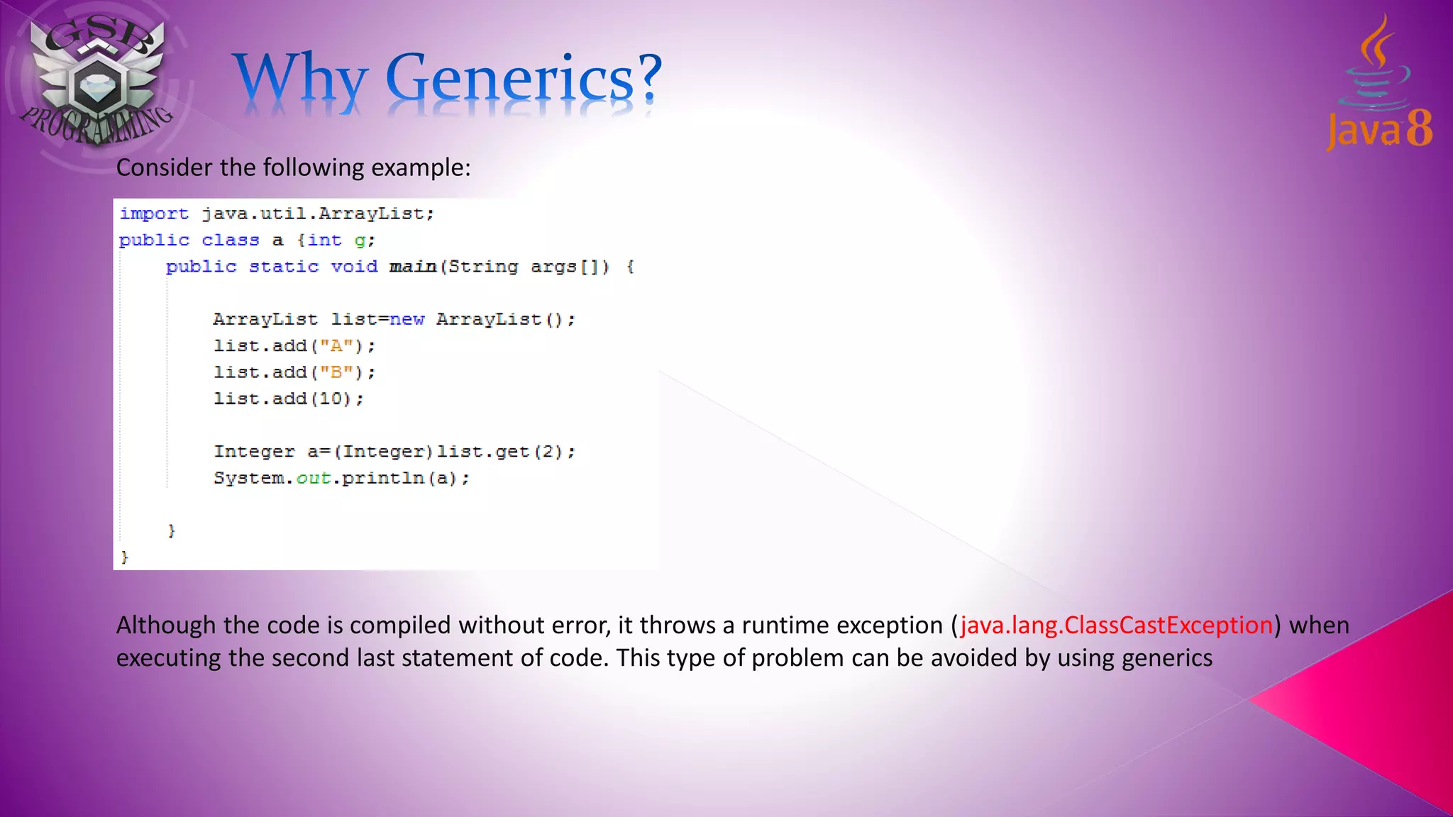 Generics And Collections In Java Pdf Programming Languages Computing 3262
