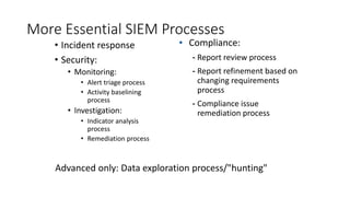 Tips on SIEM Ops 2015 | PPT