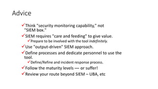 Tips on SIEM Ops 2015 | PPT