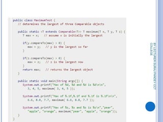 Generics in java | PPT