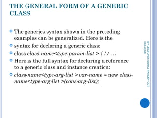 Generics in java | PPT