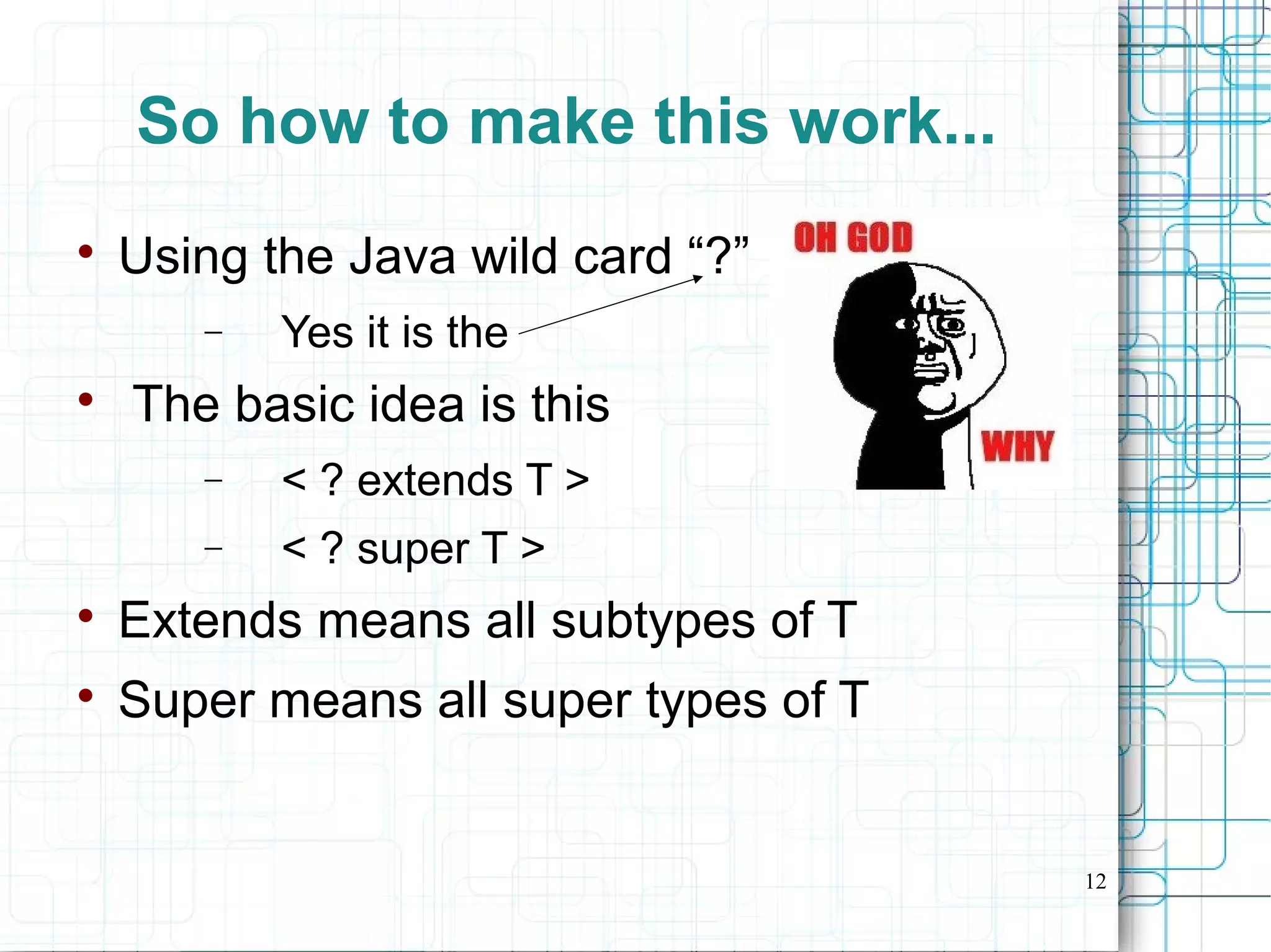 Generics lecture | PPT