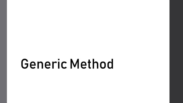 Generics Module 2Generics ModuleGenerics Module 2 | PPT