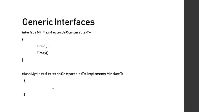 Generics Module 2Generics ModuleGenerics Module 2 | PPT