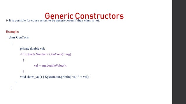 Generics Module 2Generics ModuleGenerics Module 2 | PPT