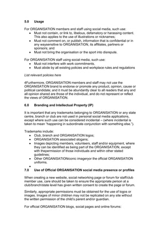 Workshop 2 - generic social media policy | PDF