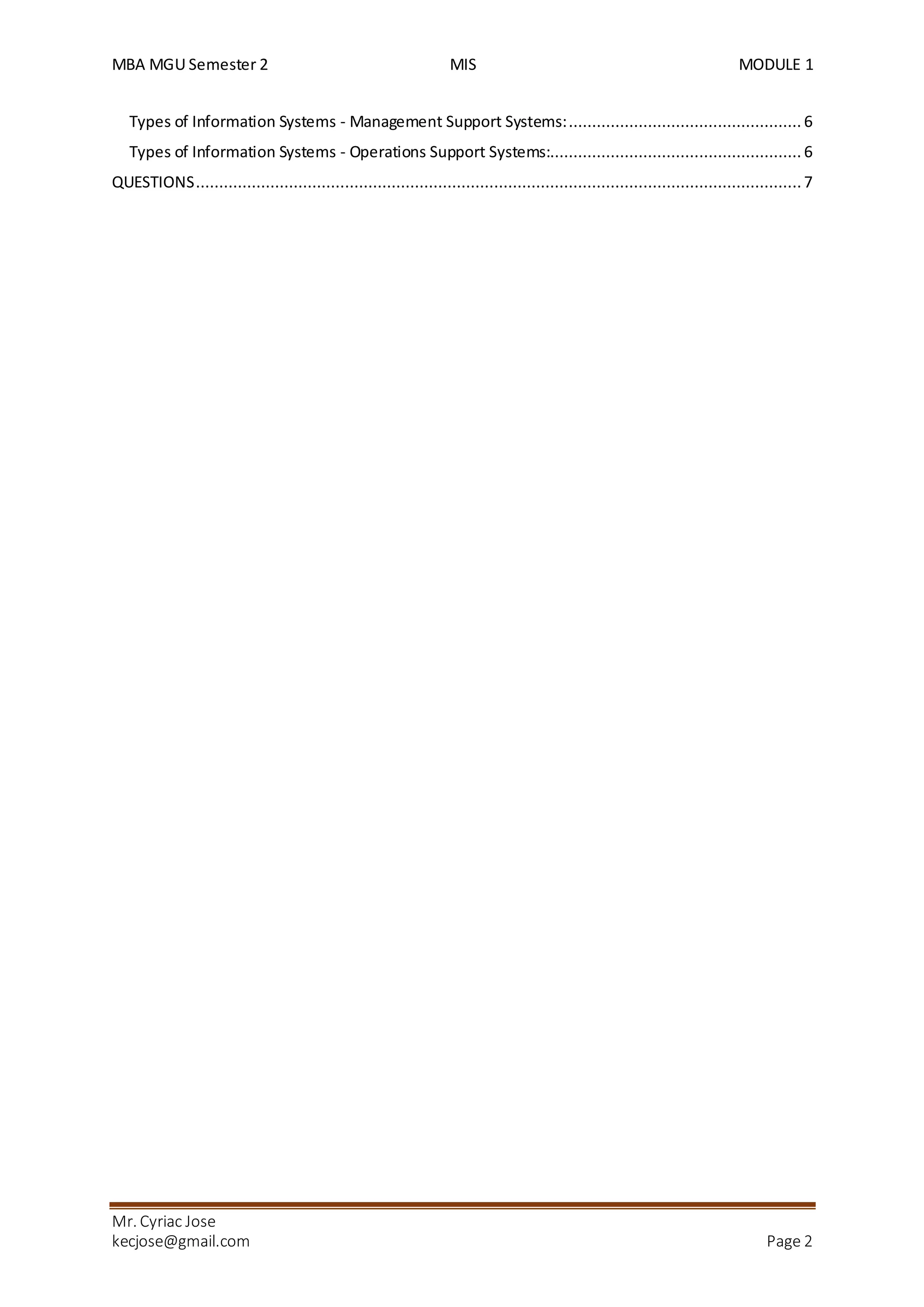 Management Information Systems | PDF