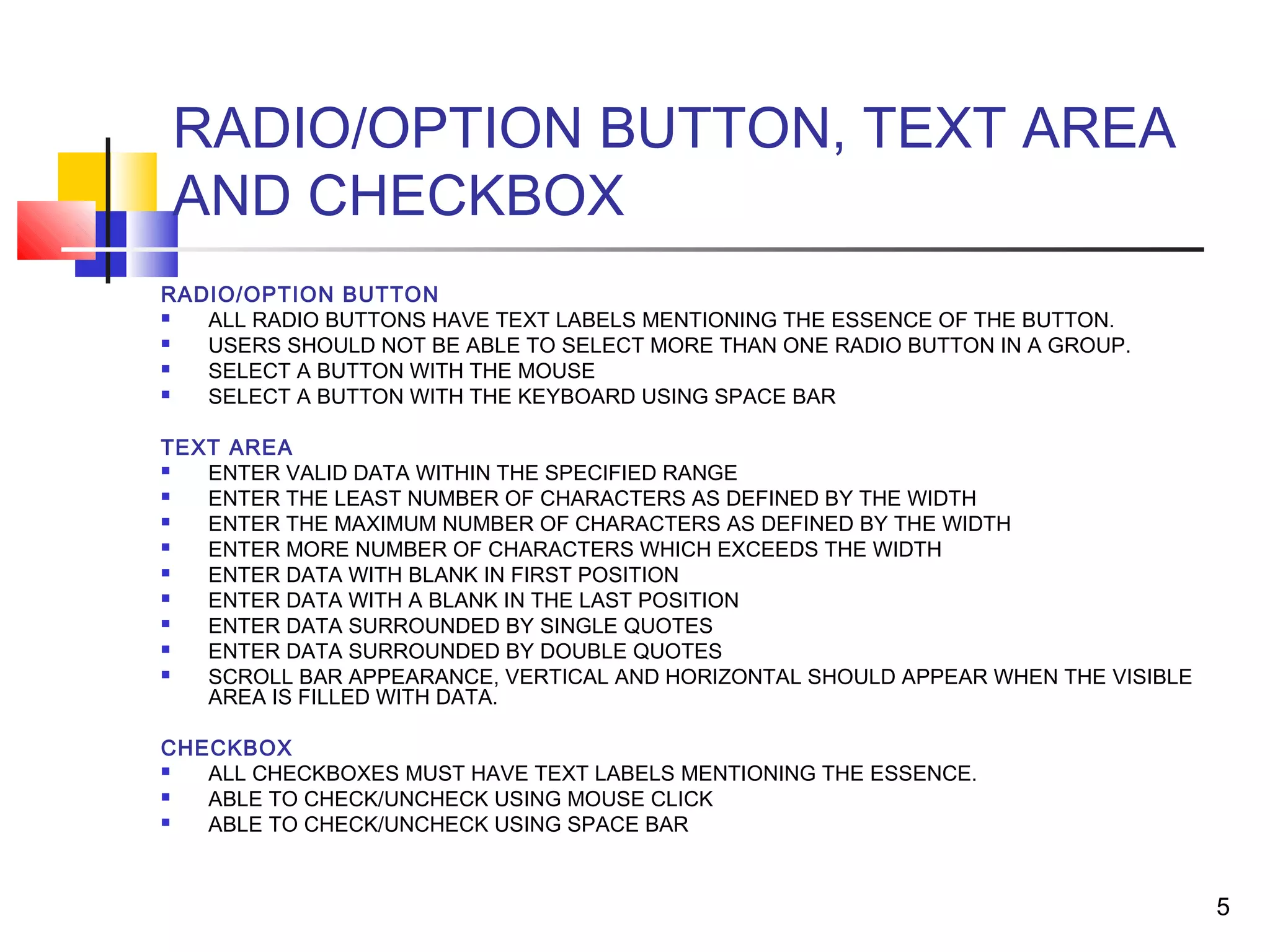 Generic test cases guidelines | PPT
