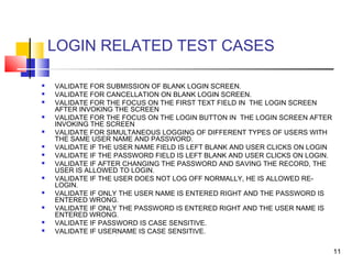 Generic test cases guidelines | PPT