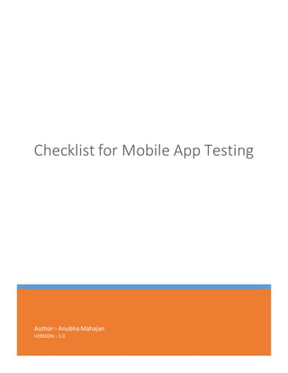 Generic test plan | DOCX