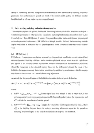 Generic valuation framework for insurance liabilities - August 2017 ...