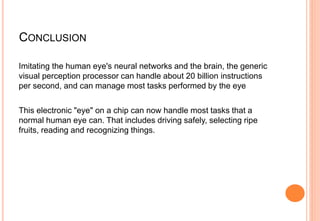 Generic visual perception processor | PPTX
