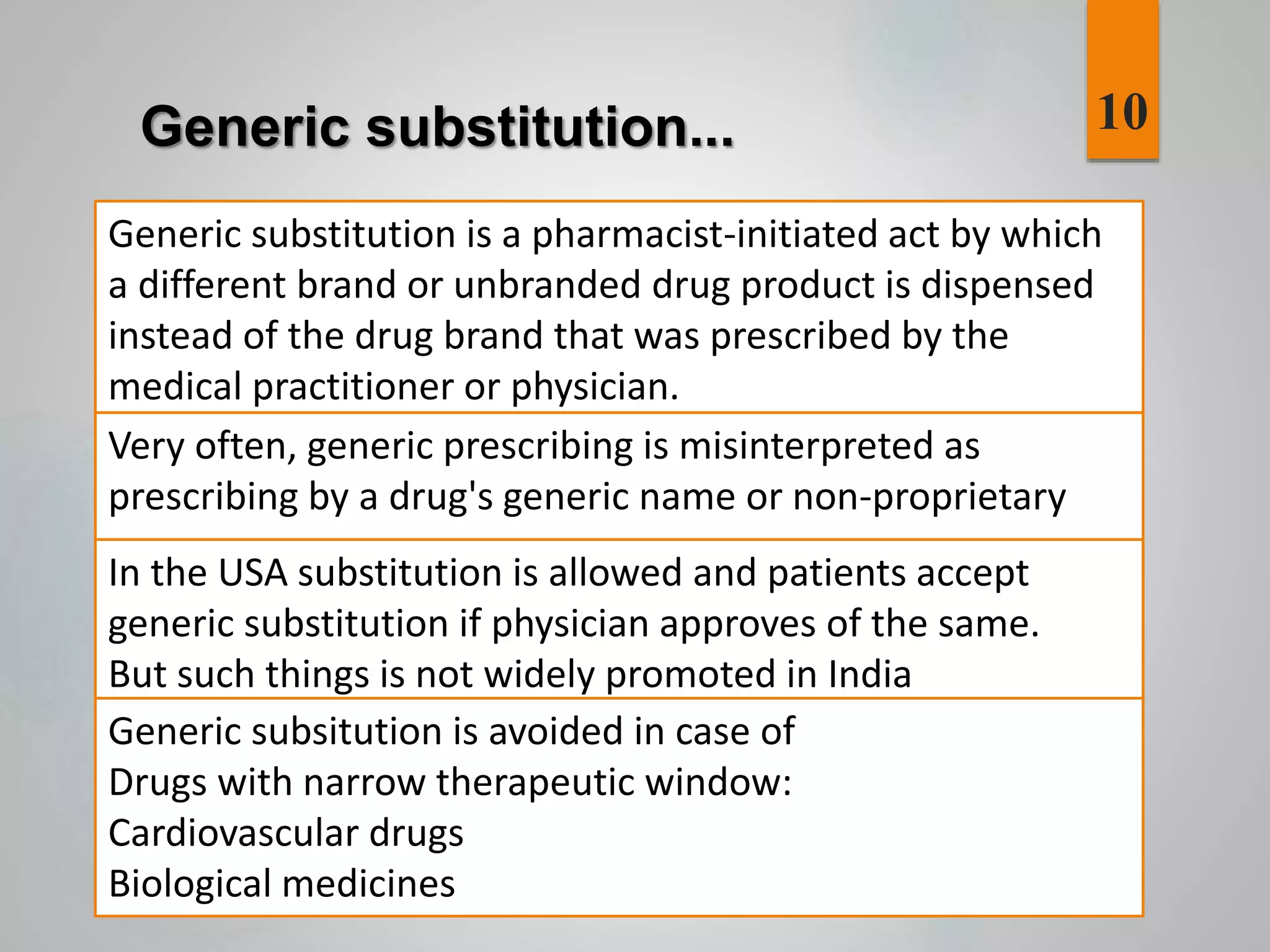 Generic vs branded medicine | PPTX