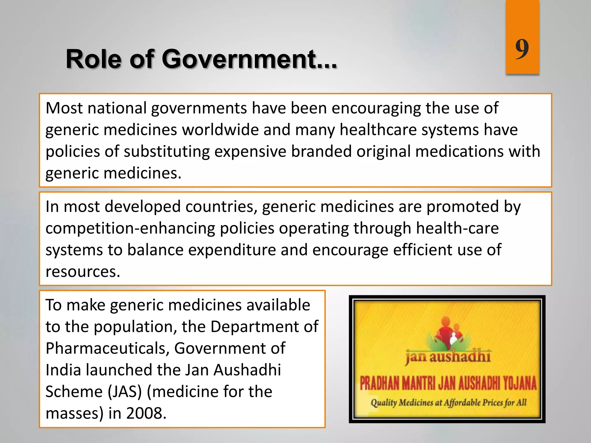 Generic vs branded medicine | PPTX