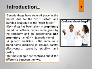 Generic vs branded medicine | PPTX