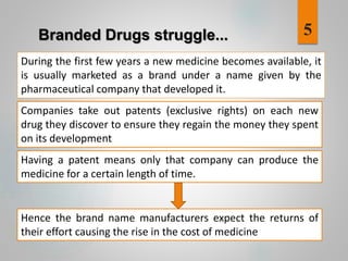 Generic vs branded medicine | PPTX