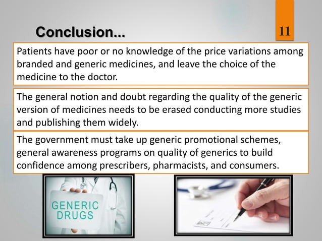 Generic vs branded medicine