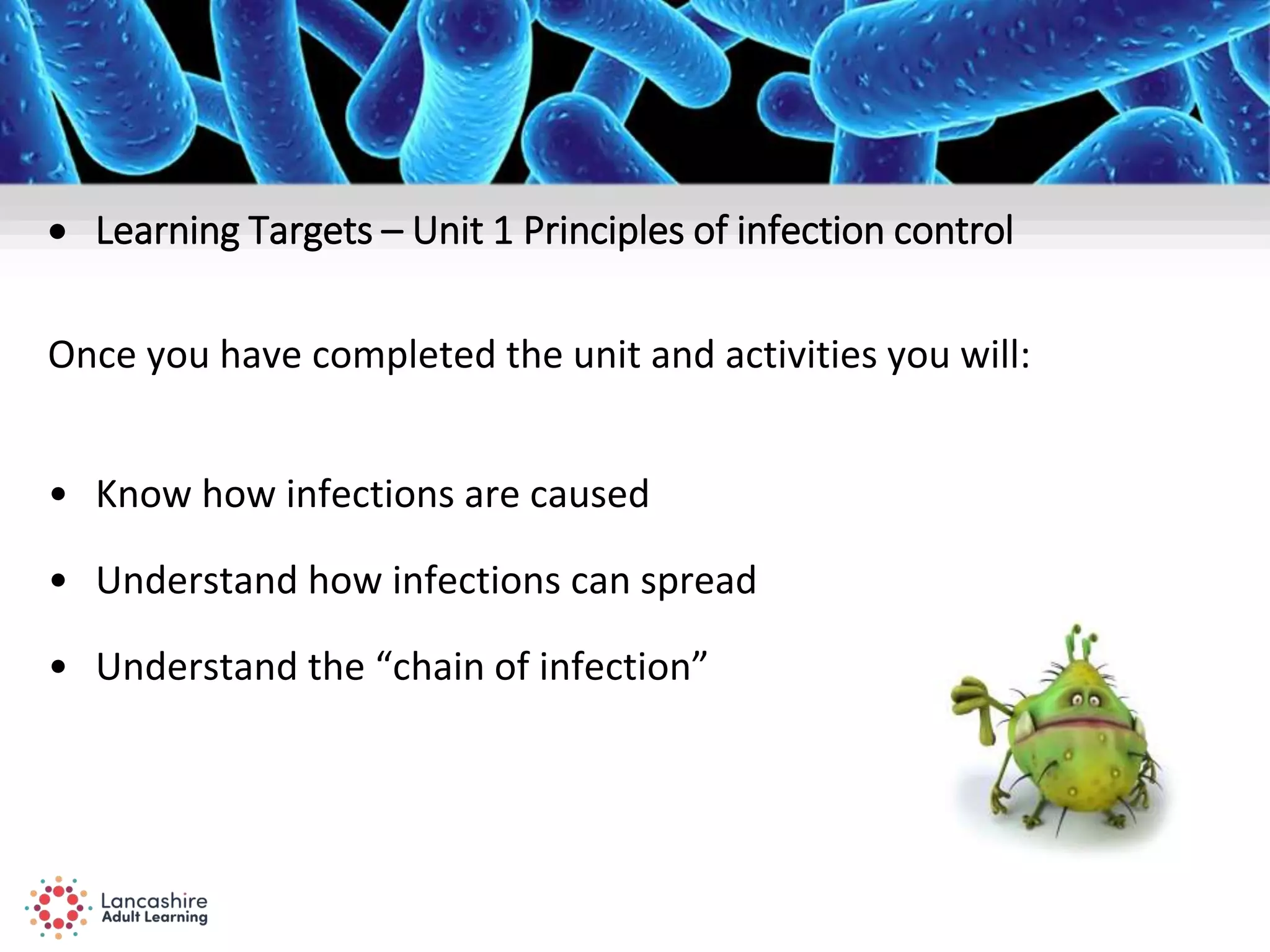 Workplace Infection Control - Information to support your learning | PPTX