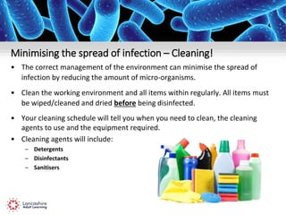 Workplace Infection Control - Information to support your learning | PPTX