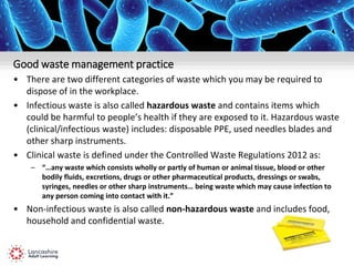 Workplace Infection Control - Information to support your learning | PPTX