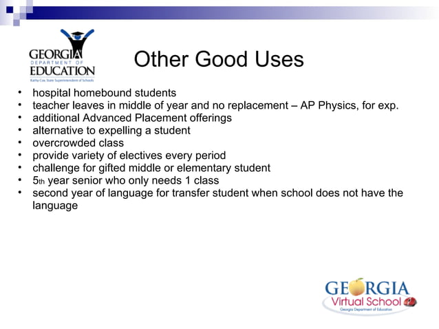 GA Virtual School Information | PPT