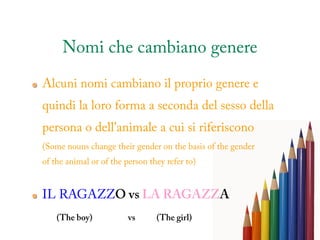Il genere in italiano | PDF