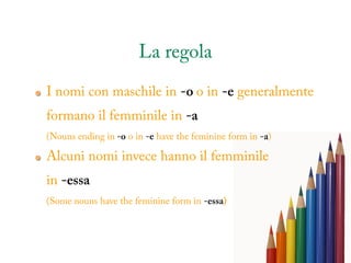 Il genere in italiano | PDF