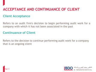General concept of audit | PPTX