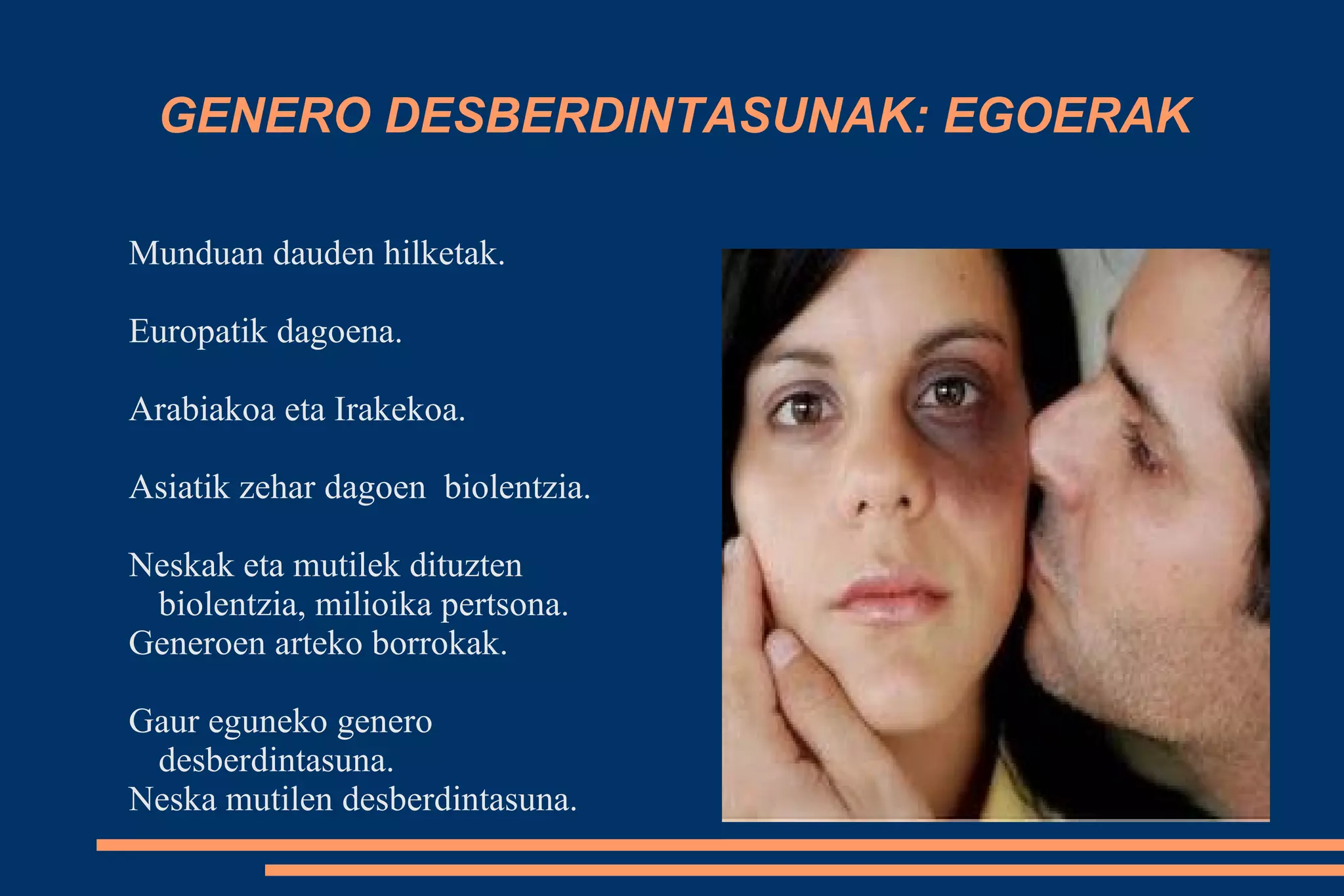 Genero desberdintasuna | PPT