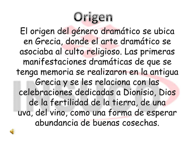 Genero dramatico | PPTX