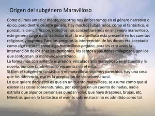 Genero maravilloso | PPTX