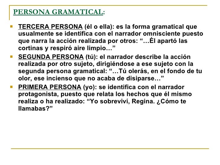 Que Es Primera Persona Gramatical Ejemplos - Descargar Libros Gratis