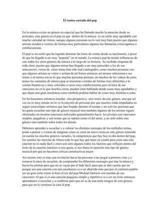 Genero pop | PDF